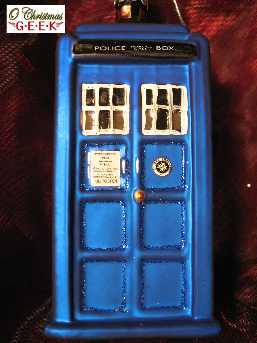 Doctor Who Glass TARDIS Ornament – O Christmas Geek